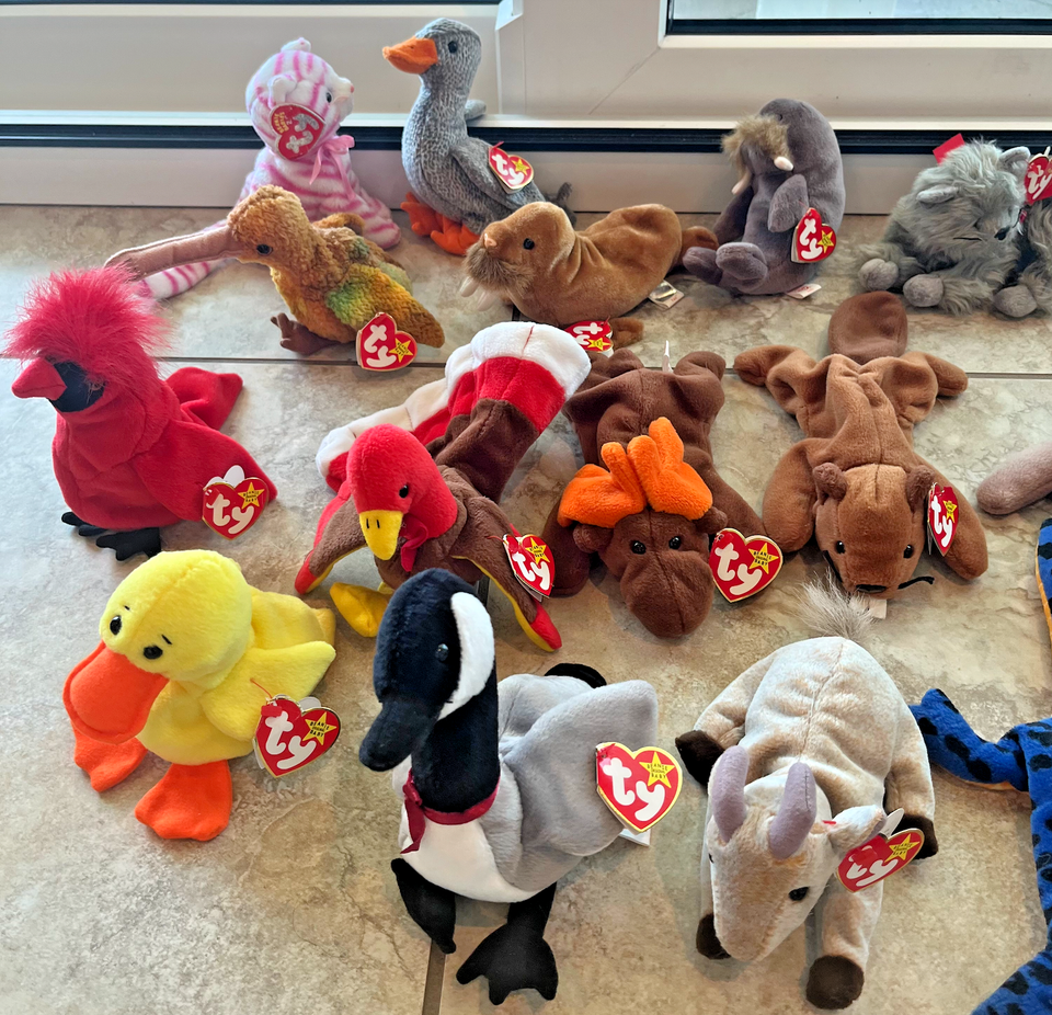 You Choose 10: Collection of Rare and Authentic TY Beanie Babies (1990 ...