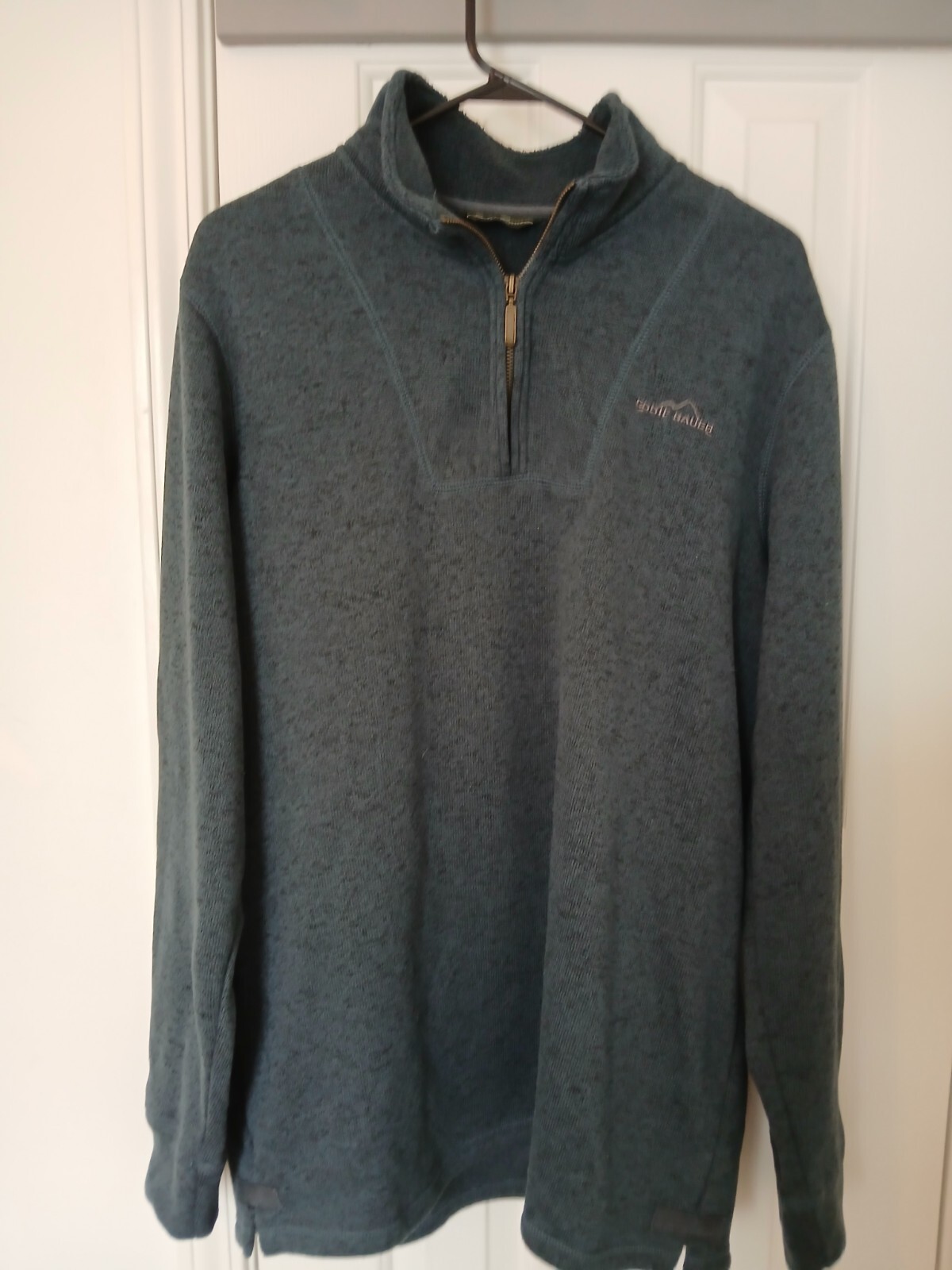 Eddie Bauer Radiator Fleece Jacket 1/4 Zip Mens Medium Teal Size TXL | eBay