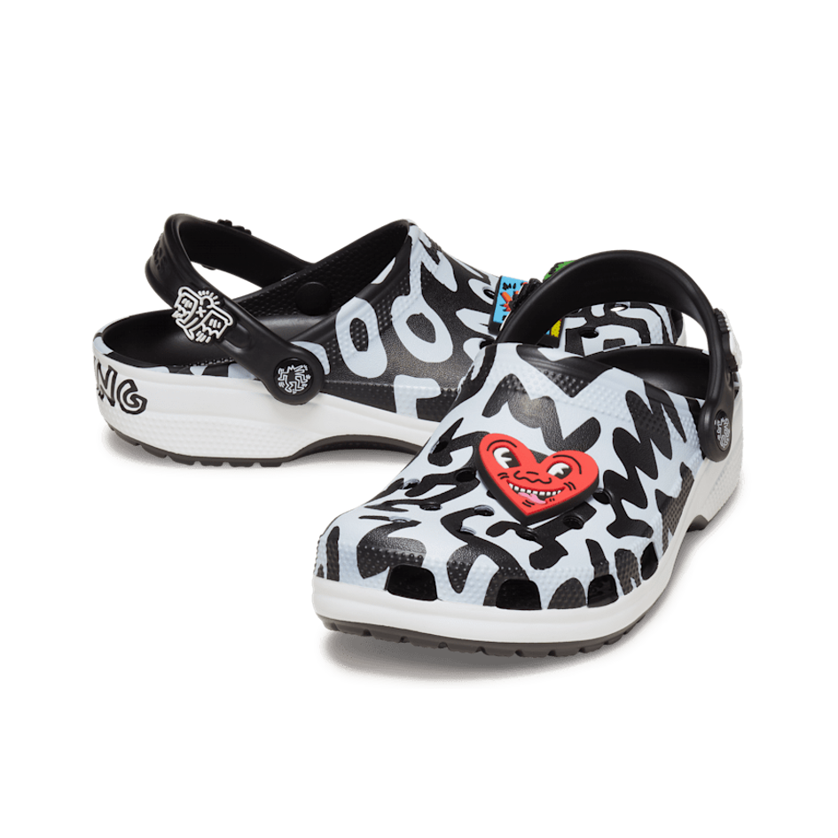 NEW CROCS KEITH HARING CLASSIC CLOG 209488 BLACK UNISEX | eBay