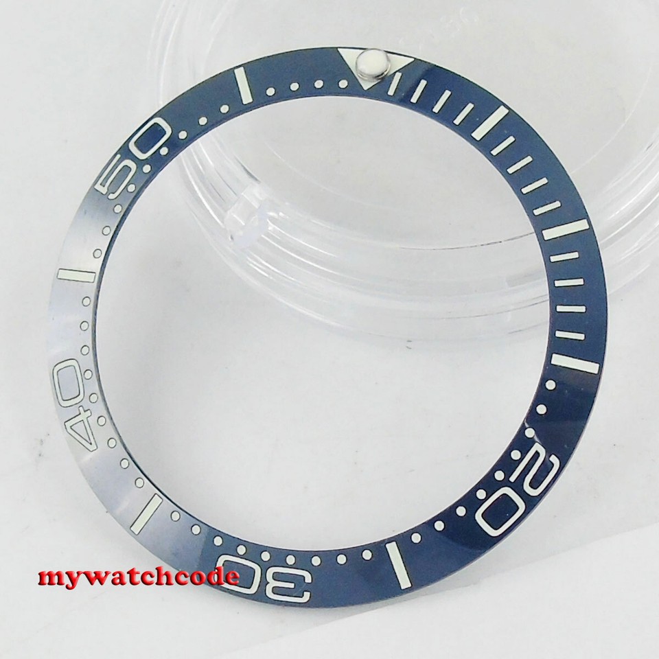 38mm black blue white green ceramic bezel insert for 40mm sub SKX 007 ...