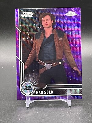 2023 Topps Chrome Star Wars Han Solo Purple Wave Refractor Card #21 | eBay