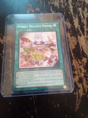 Yugioh! Purrely Delicious Memory - AMDE-EN023 - Rare - 1st Edition Near ...