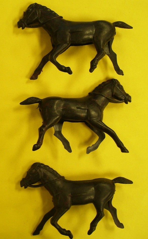 Vintage REL Playset horse "1 black soft plastic horse" | eBay