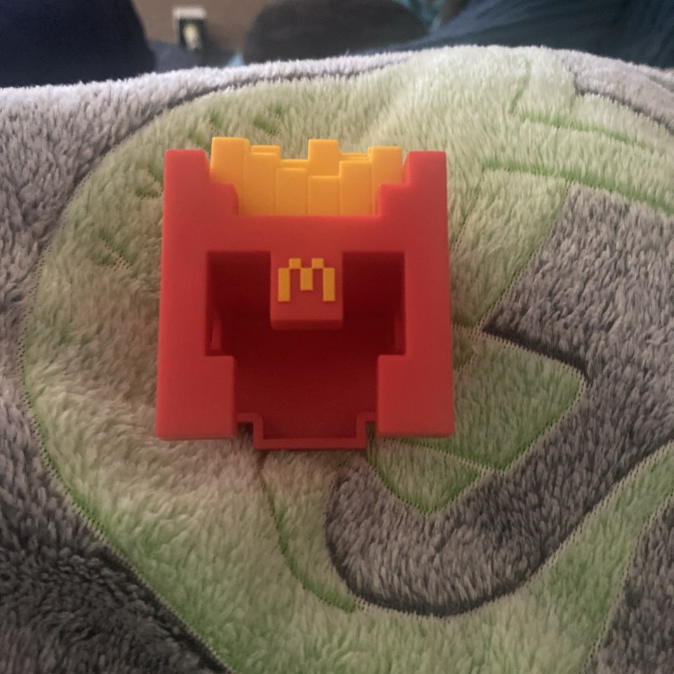 McDonald’s Minecraft Movie Fry Helmet Fries Hat Toy Game Code Adult ...