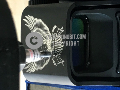 1/4" CNC Diamond drag engraving bit spring loaded cad cam etching mill ...