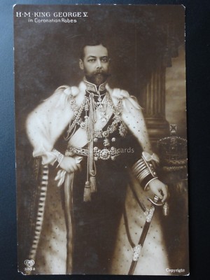 H.M.The King George V in Coronation Robes Pub by E.A.S. No.3852 | eBay