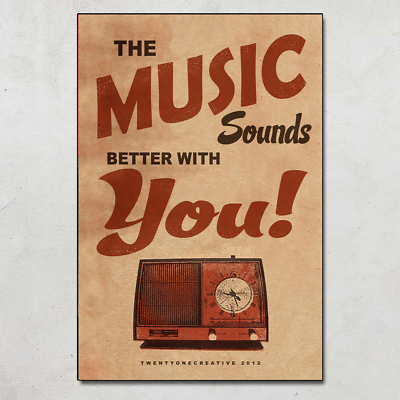Vintage Radio Poster