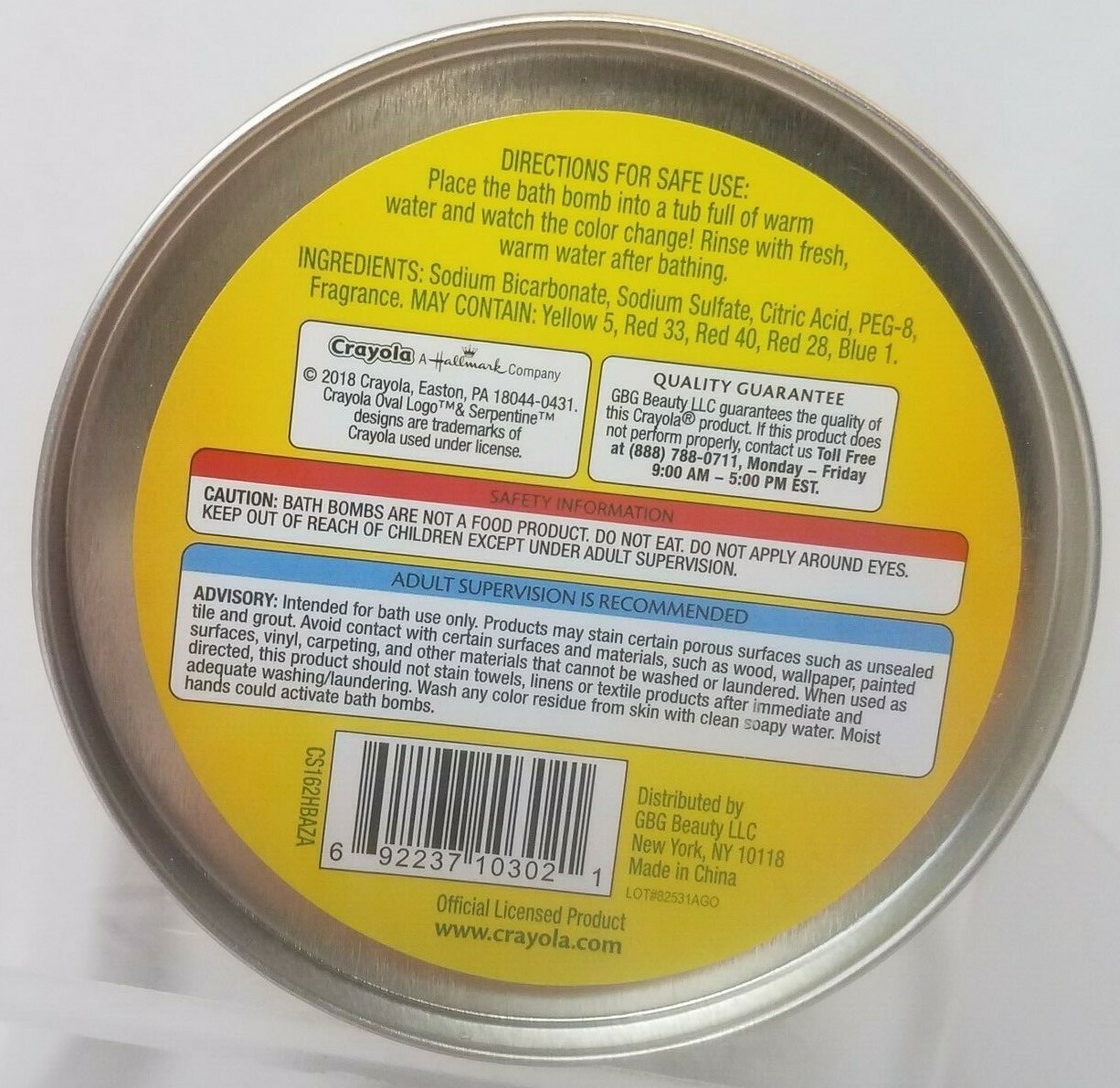 Crayola Bath Bombs 8 Ct. Grape Jam/Laser Lemon/Cotton Candy/Bubble Gum ...