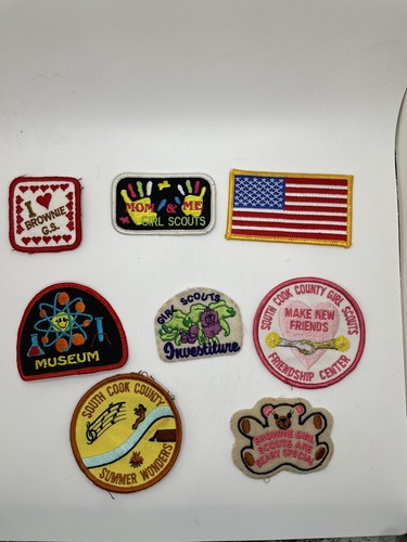 Vintage Girl Scout Patch Lot Of 8 Merit Badges GSA Patches Brownies ...