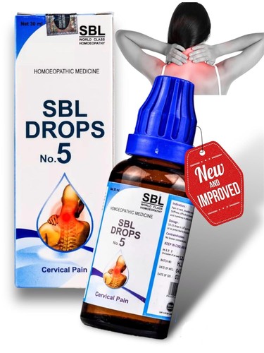 SBL - Drops No.5 - Cervical pain (Neck Pain) - Homeopathic - 30ML/1.01 ...
