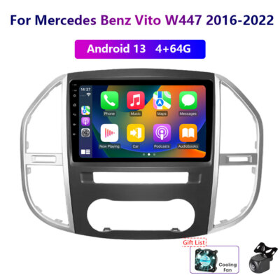 Wireless Carplay 4-64G Android For Mercedes Benz Vito W447 Car Stereo ...