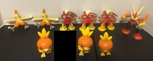 TOMY Pokemon Figure Lot Set Torchic Combusken (Mega) Blaziken Alt ...