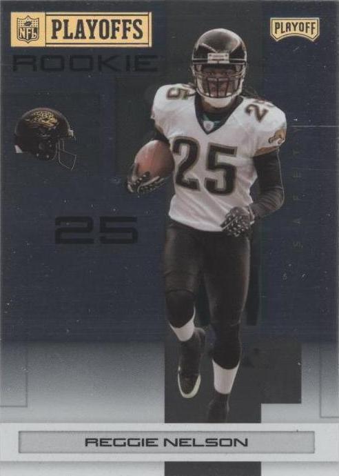 2007 Playoff NFL Playoffs - Rookie Reggie Nelson #145 Gold Metalized ...