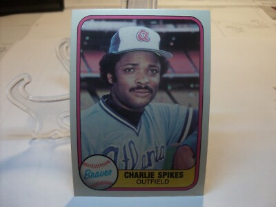 1981 Fleer Baseball #259 - Charlie Spikes - Atlanta Braves (99020) | eBay