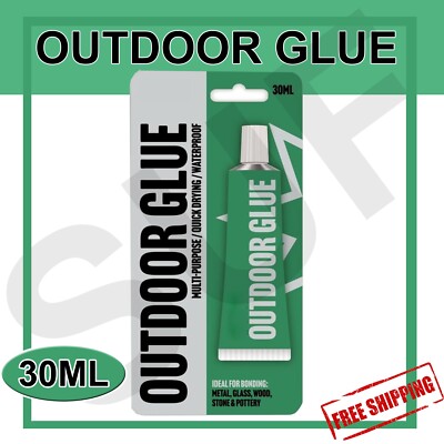 Outdoor Glue Clear Adhesive Tough Super Strong Bond Metal Glass Wood ...