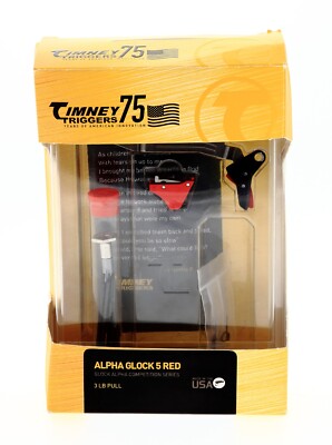Timney Alpha Competition Trigger for GEN 5 Glock 17 19 22 34 35 Flat ...