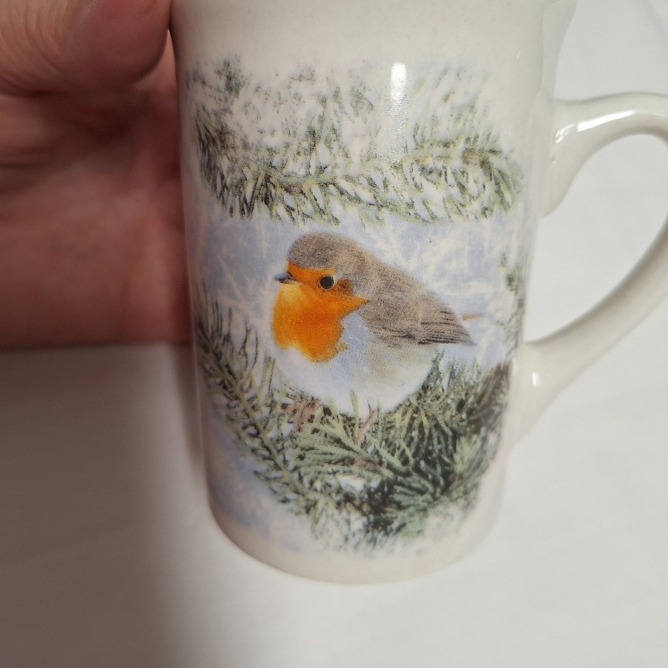 Vintage Bird Scene Cups (4) Mugs Ceramic Four Different Birds Designpac ...