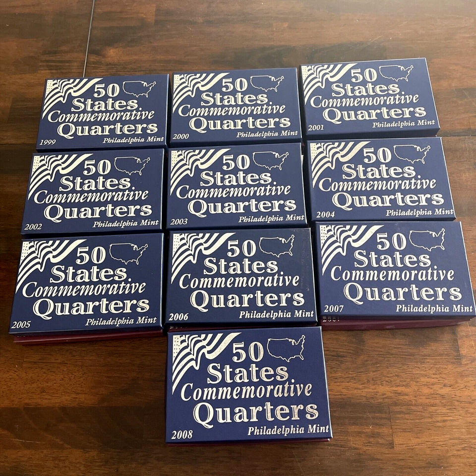 1999-2008 50 State Commemorative Quarter Complete Set Gold,D &P | eBay