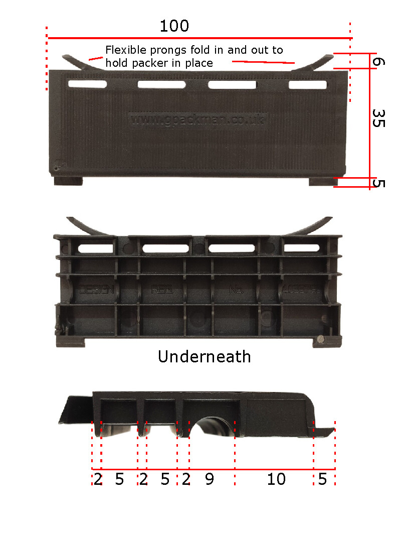 Glass Upvc Bridge Channel Packer WHS Halo Eurocell Kommerling Liniar | eBay