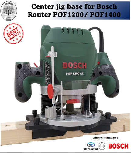 Center jig base Bosch router POF 1200 POF 1400 Groove Jig Milling ...