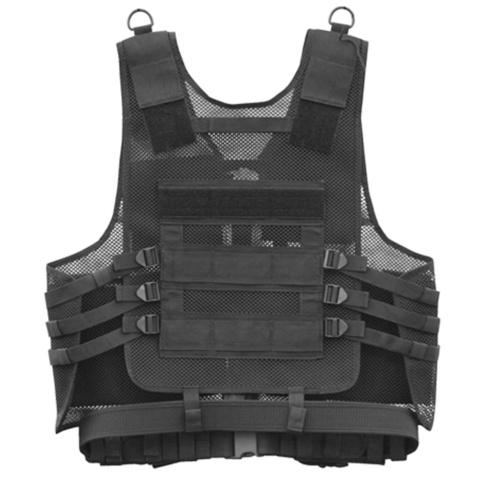 Black Deluxe Tactical Vest - Husky - Extra Large - GLV547BH | eBay