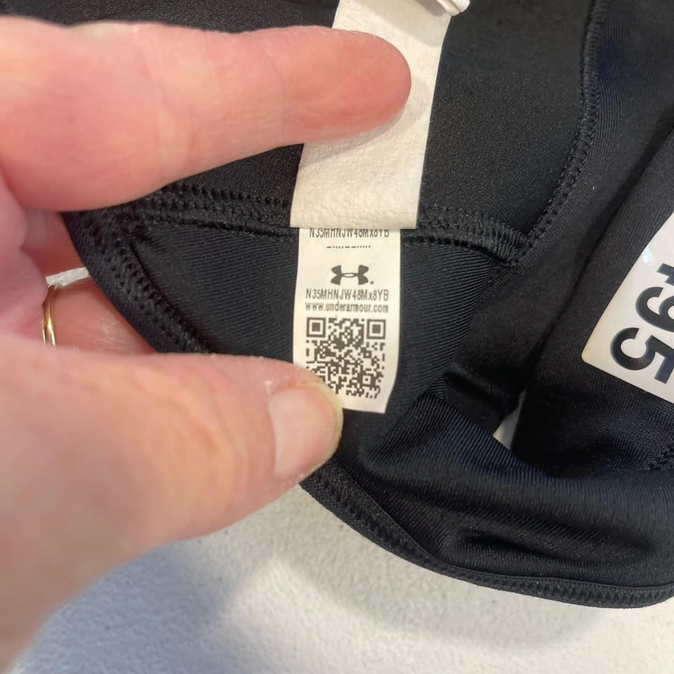 Under Armour UA Womens M Sports Bra Crossback Continuum Mid Black Padded 1372559 | eBay