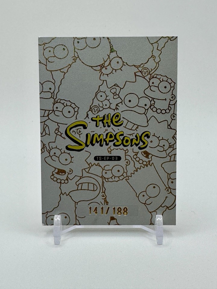 The Simpsons Homer Simpson /188 Holo Lenticular Fancy Cards TS-EP-03 | eBay