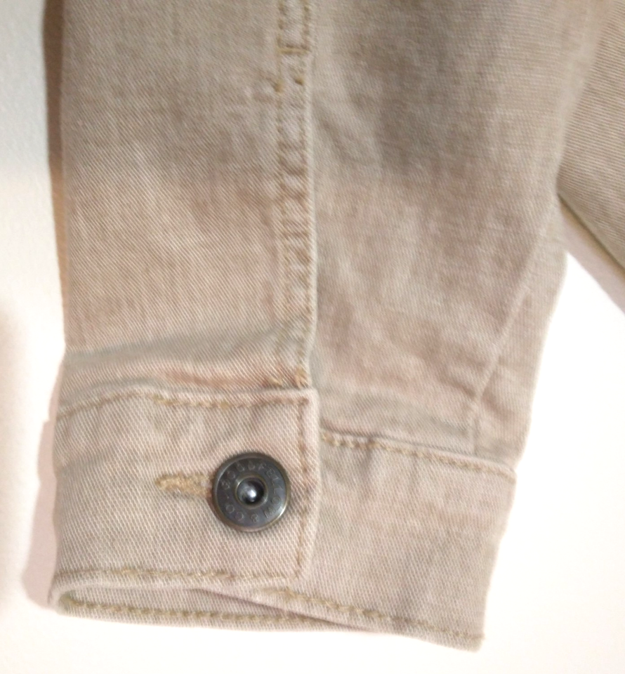 Goodfellow & Co Men's Denim Jacket Size XL Tan w/2 Large Inside Pockets ...