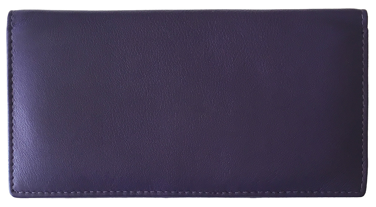 RFID Leather Checkbook Cover With Credit Card Slots and Pen Holder | eBay