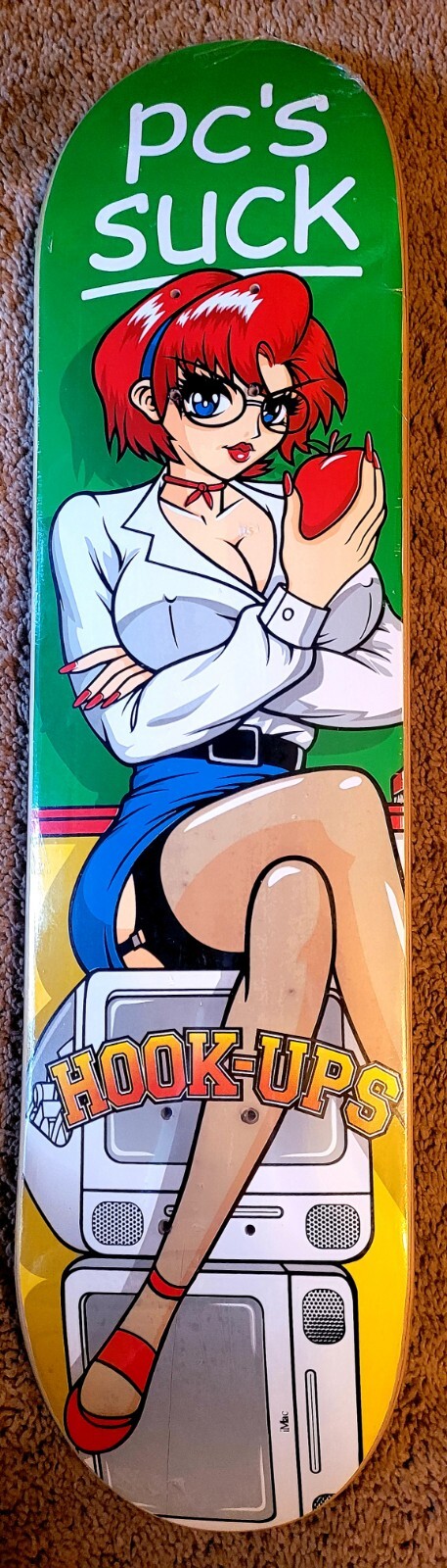 Hook Ups Skateboard Deck Vintage Rare "2002" | eBay