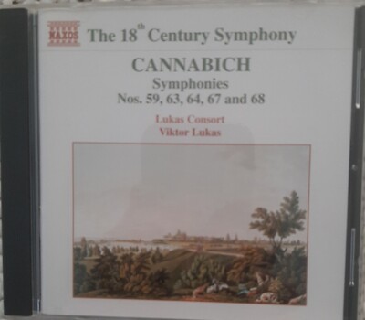 Symphonies 59 63 64 67 & 68 by Cannabich / Lukas Consort / Lukas (CD ...