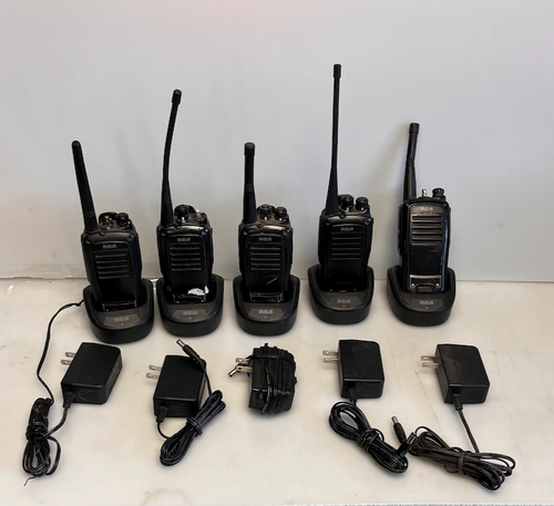Lot - RCA BR250U Commercial 2-Way Radio Professional Walkie Talkie w ...