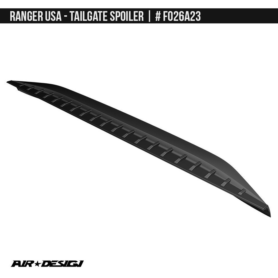 Fits 19-23 Ford Ranger Air Design Tailgate Rear Spoiler Satin Black NEW ...