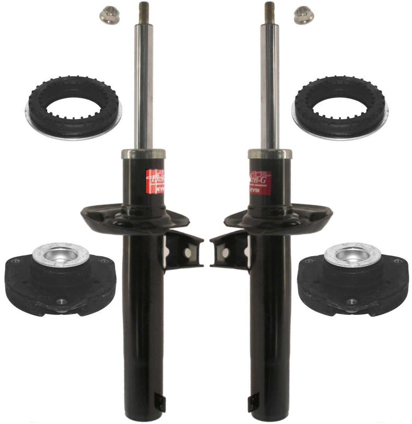 Front Suspension Struts and Mounts Kit KYB Excel-G For Audi Q3 Q3 ...