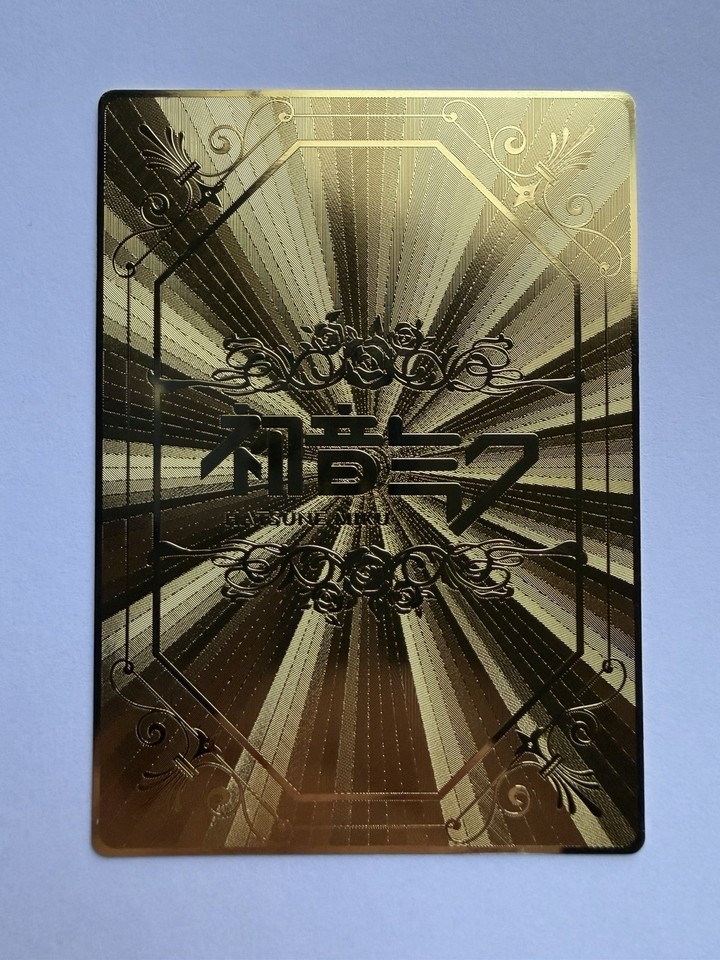 Goddess Story - Hatsune Miku [Vocaloid] Gold Metal Card Anime Waifu | eBay