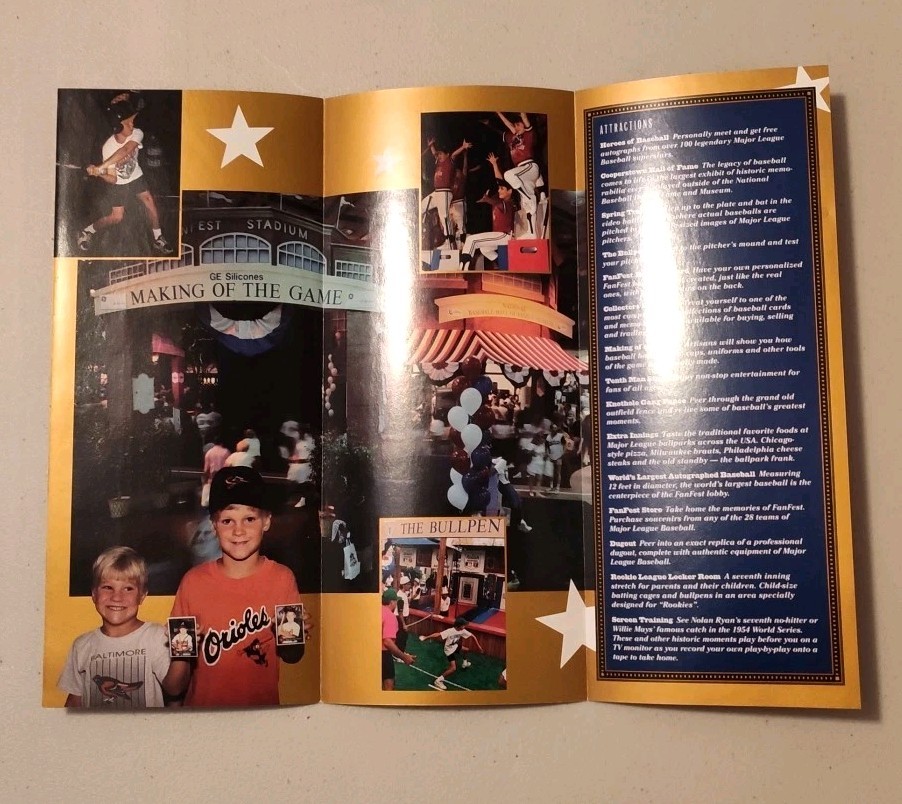 1994 Boston Red Sox MLB Fanfest Brochure - Signed By CURT FLOOD - No ...