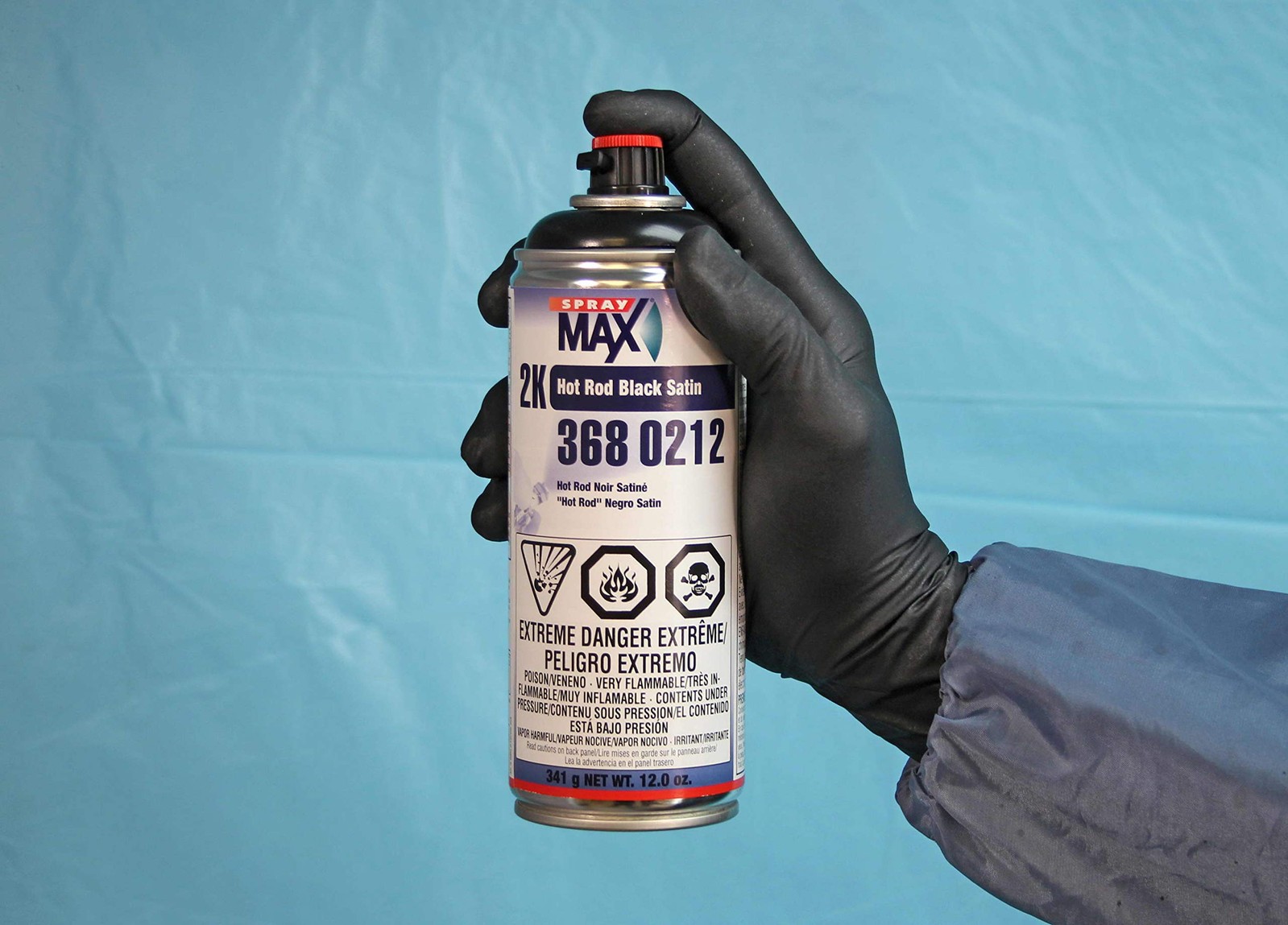 2K Hot Rod Satin Black Spray Paint,Automotive Topcoat With Long Lasting ...