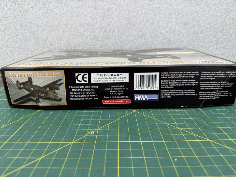 Minicraft 1/72 Consolidated B-24D Liberator Ploesti Raider Model Plane ...