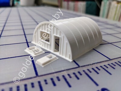 N Scale Quonset Hut 3D Printed Structure Kit, White, High Quality, In ...