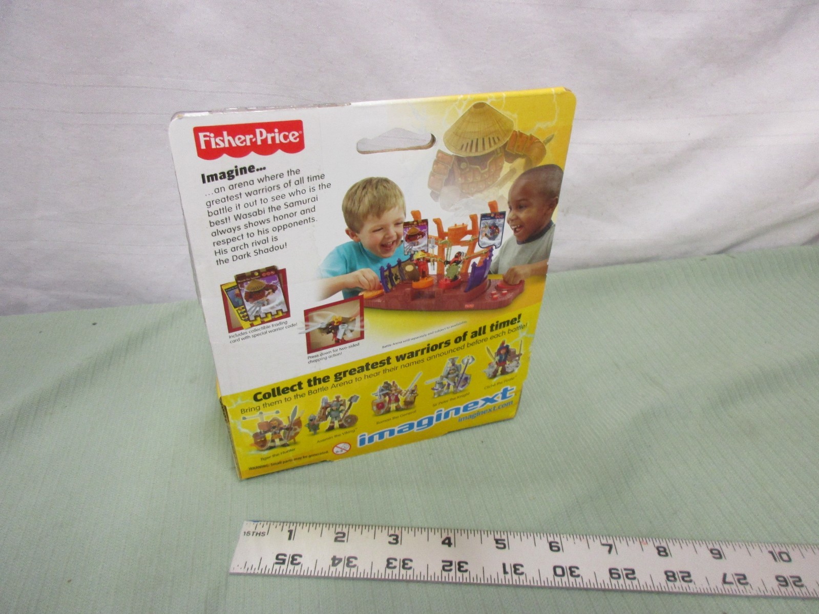 Fisher Price Imaginext Battle Arena Wasabi The Samurai helmet NEW fork ...