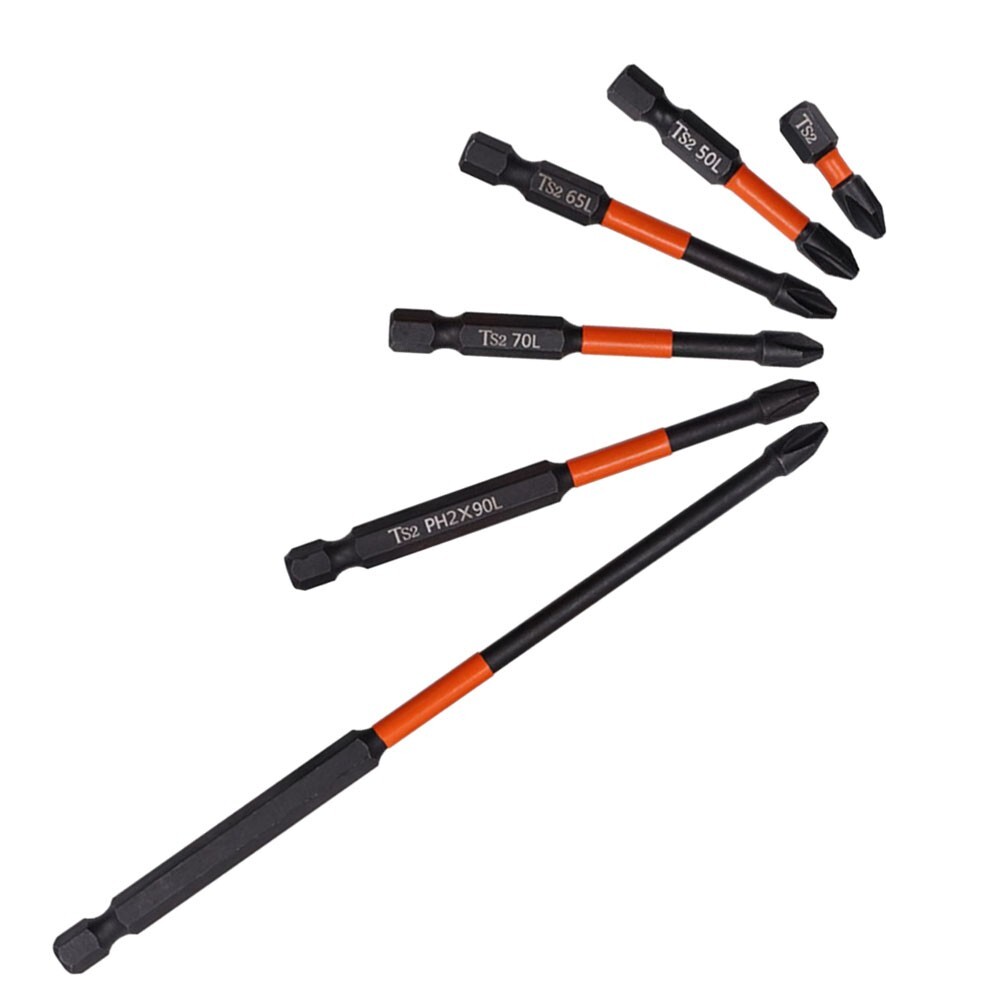 Robust Alloy Steel Cross Screwdriver Set for Impact Screwdrivers 6pcs ...