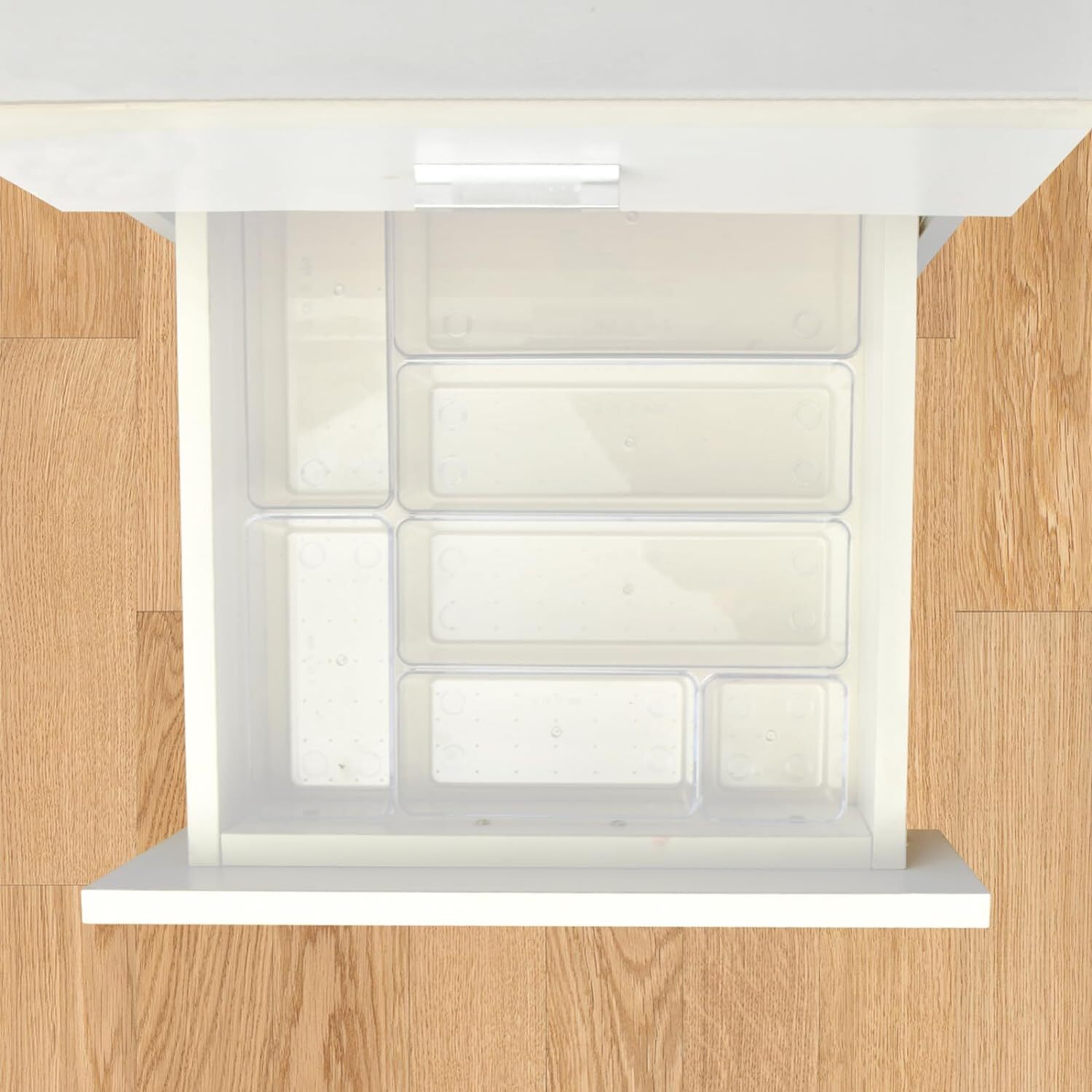 Drawer Organizers Set of 19, 4 Sizes Clear clear drawers organizer set ...