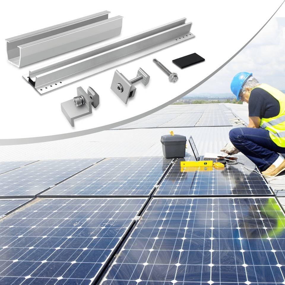 2PCS Solar Panels Roof Adjustable Solar Panel Mounting Brackets Kit ...