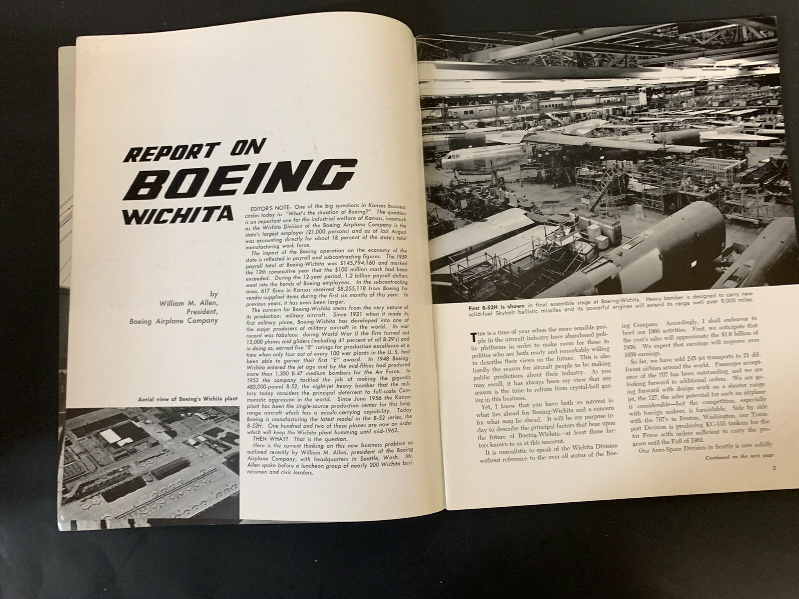 Vtg Kansas Magazine Boeing Wichita Didde Glaser SpeedKlect Gyp Hills ...