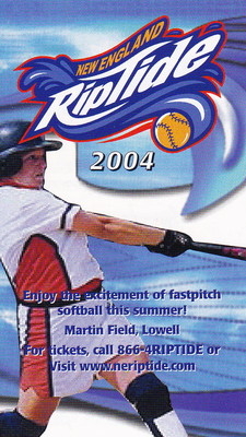 2004 NEW ENGLAND RIPTIDE WOMEN'S PROFESSIONAL SOFTBALL POCKET SCHEDULE ...