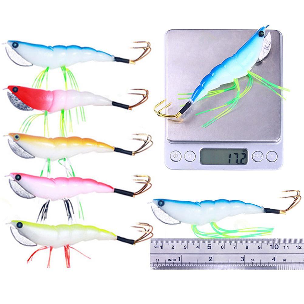Luminous Wood Shrimp Simulation Fishing Lure 12cm 17.2g Artificial Bait ...