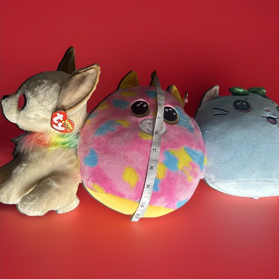 Big Bundle Plush Toys Set of 3 Pairs – New Stuffed Plush Animals ...