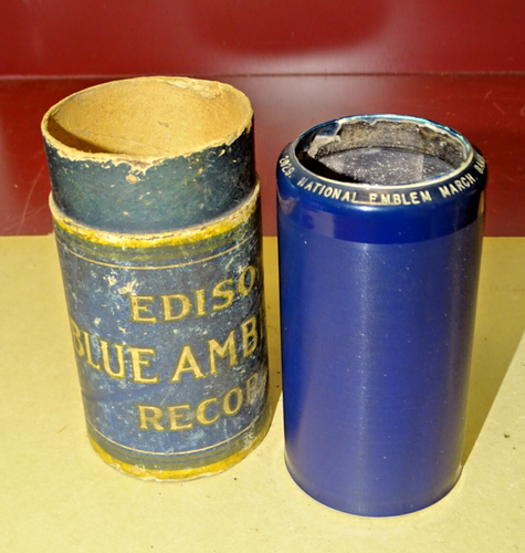 EDISON Blue Amberol Cylinder Record - 2029 "National Emblem March"-Band ...