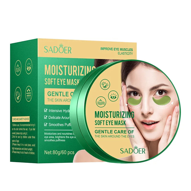 60pcs SADOER Crystal Collagen Eye Mask Moisturizing Anti Dark Circles ...
