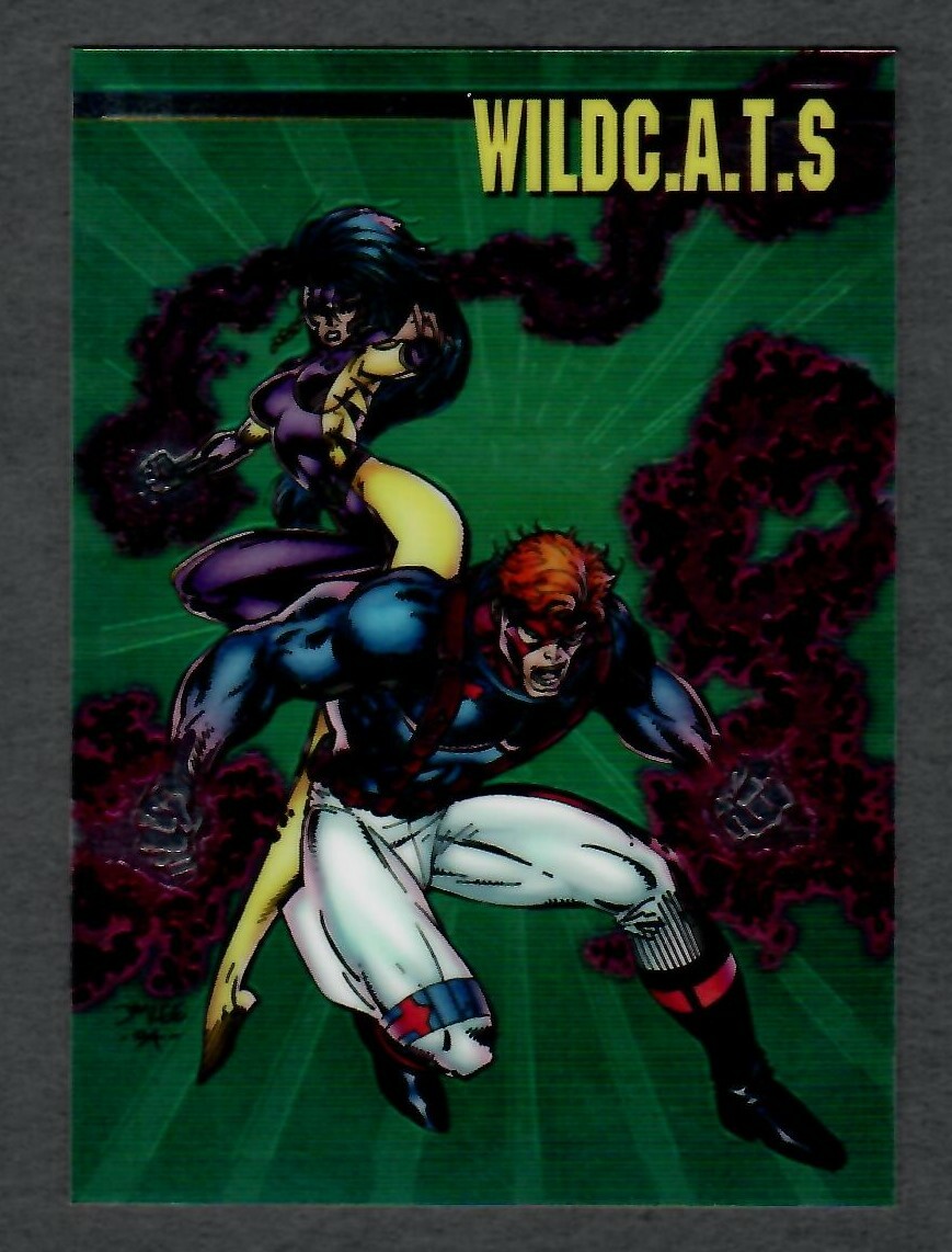 WILDSTORM SET ONE 1994 WILDSTORM PRODUCTIONS CHROMIUM PROMO CARD PR1 ...